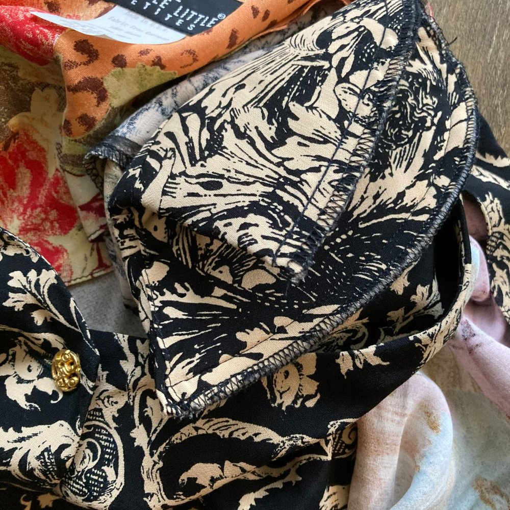 Carole Little Vintage 80's Renaissance Floral Print S… - Gem